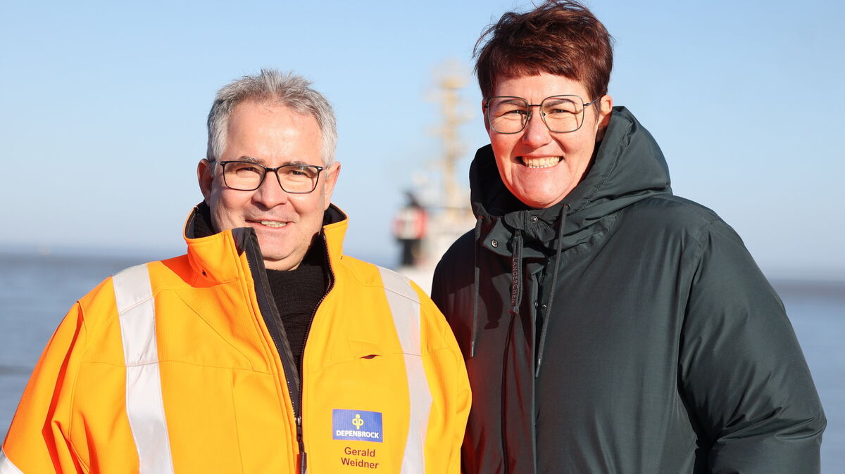 Neue Liegeplätze in Cuxhaven: Die Baustelle im Hafen wird jetzt rasant ...