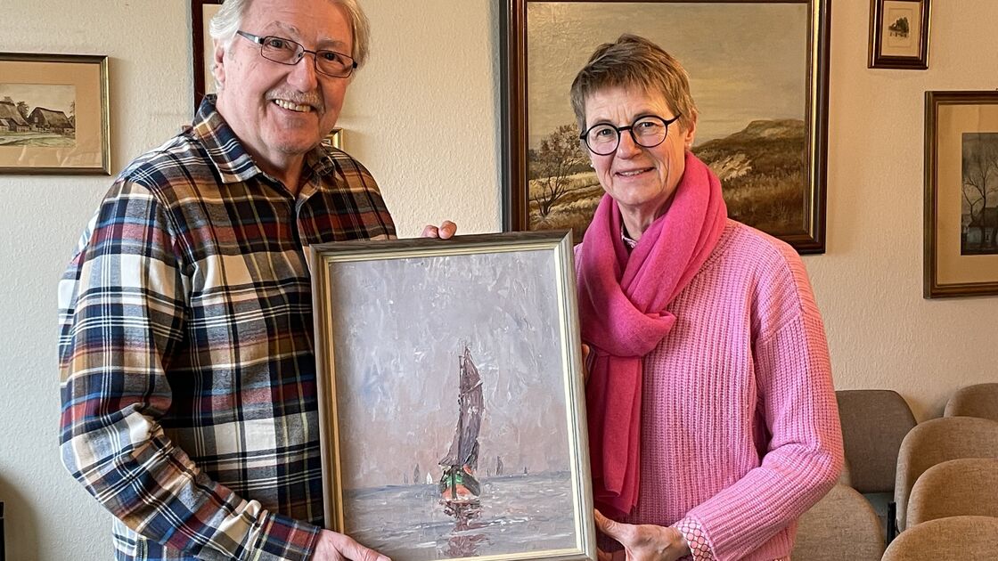 Ein weiteres Alex-Kirchhof-Gemälde findet den Weg zurück nach Cuxhaven ...